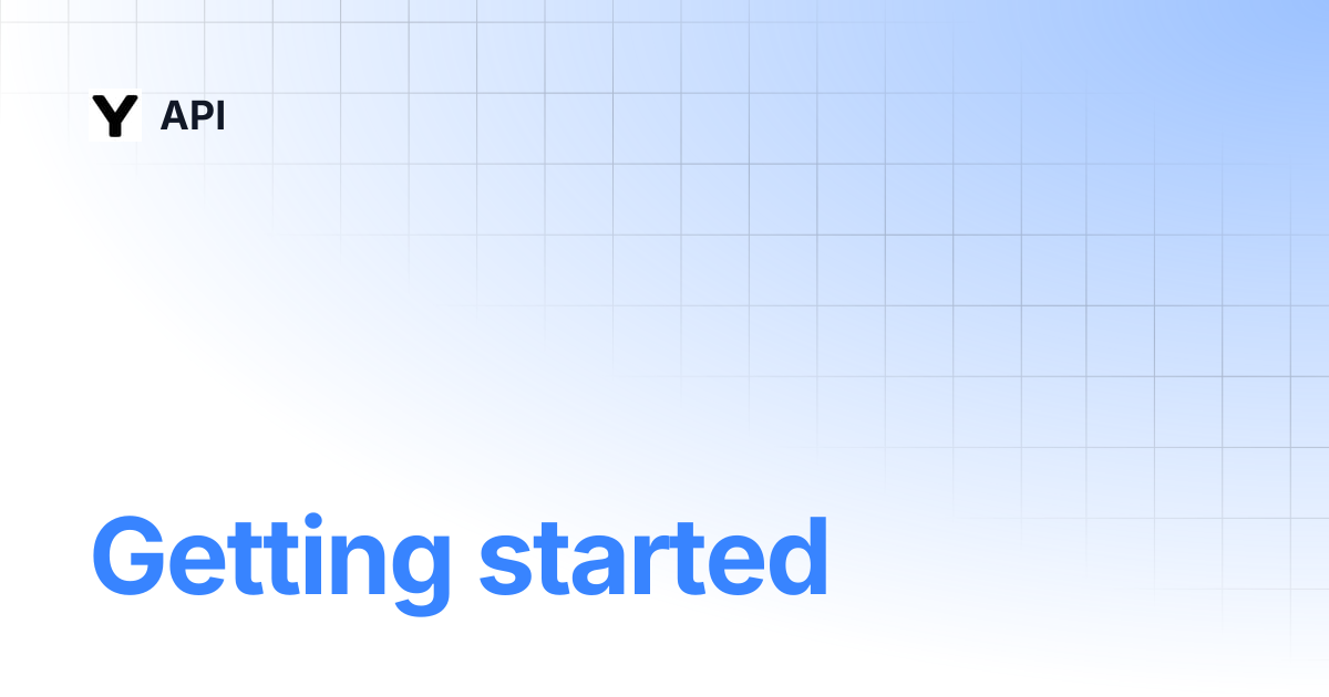 Getting Started Api